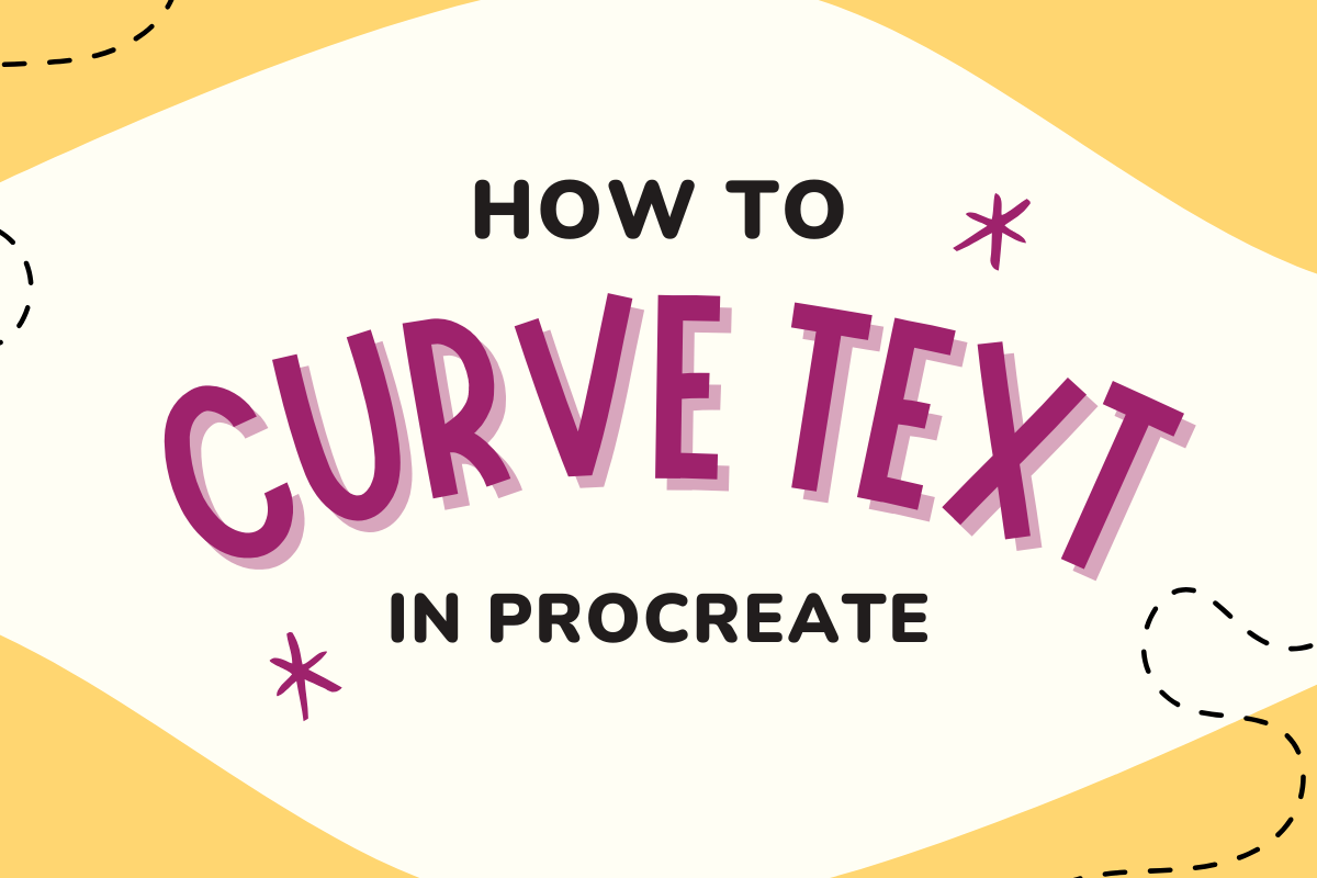 How To Curve Text In Procreate 🖌️ Urses